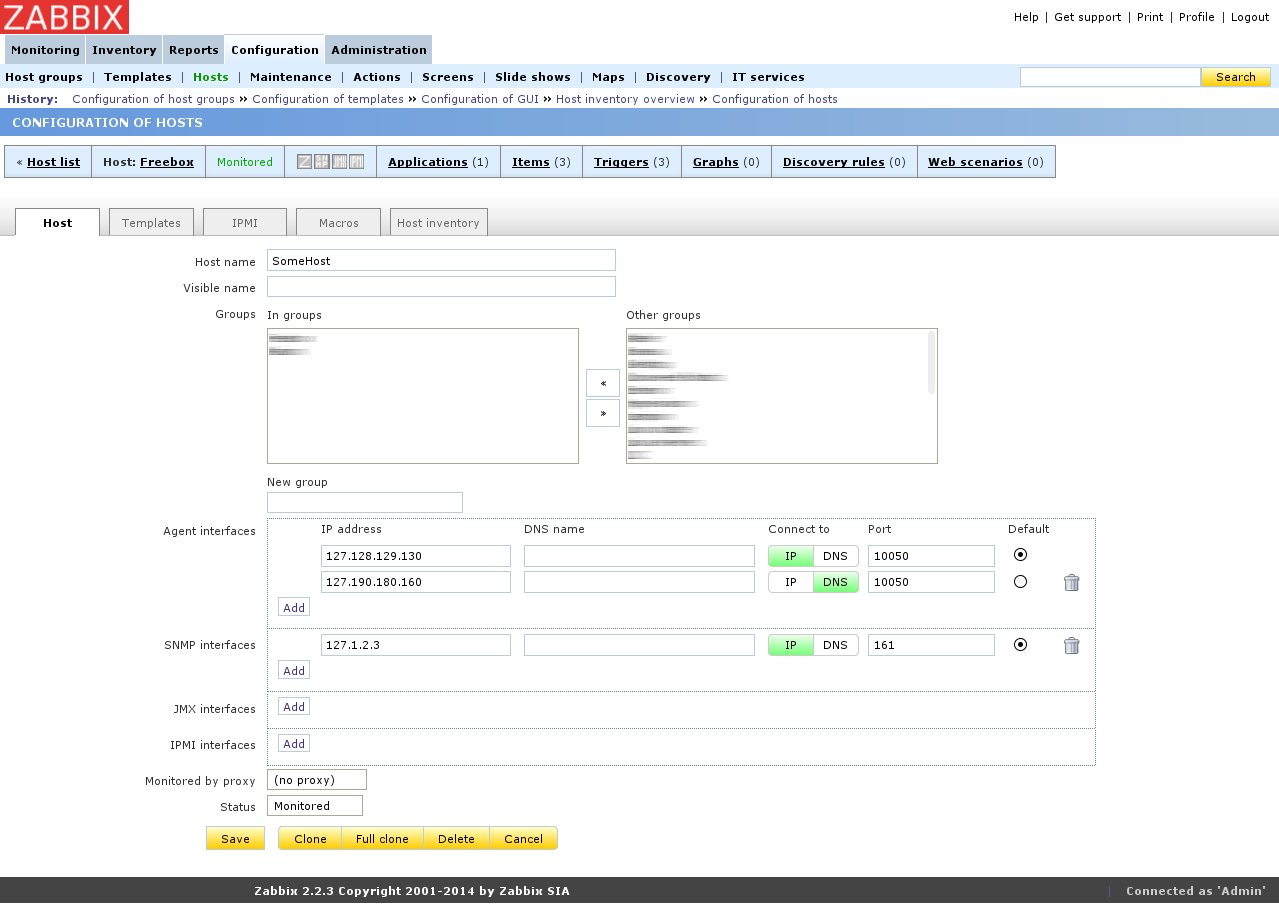 Simple theme for Zabbix